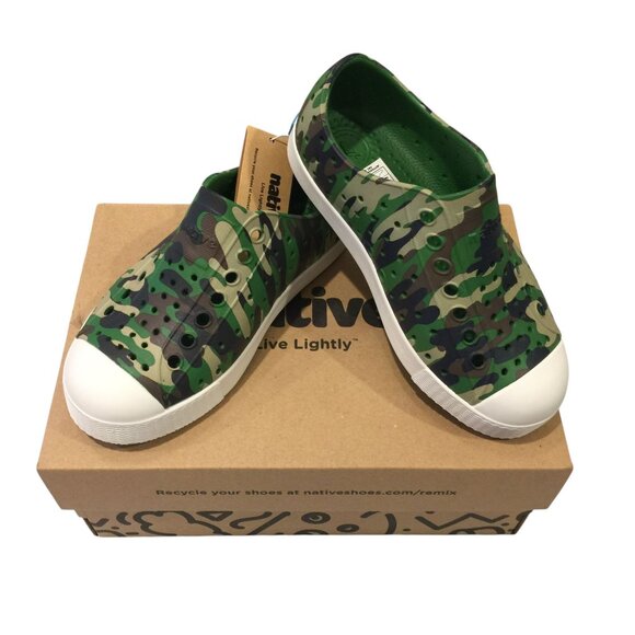 Native | Shoes | Native Childrens Jefferson Print Shell White Stone ...